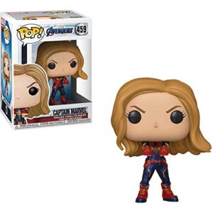 captain marvel: avengers - endgame x funko pop! marvel vinyl figure & 1 pop! compatible pet plastic graphical protector bundle [#459 / 36675 - b]