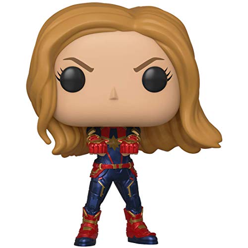 Captain Marvel: Avengers - Endgame x Funko POP! Marvel Vinyl Figure & 1 POP! Compatible PET Plastic Graphical Protector Bundle [#459 / 36675 - B]