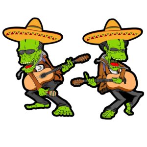 Mexican Stickers - Calcomanías Mexicanas – 100% Vinyl Stickers for Adults - Funny Decals for Hardhat, Construction, Laptop, Water Bottle or Lunchbox. Pegatinas cascos. Calcomanias para Autos