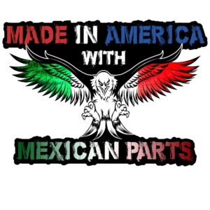 Mexican Stickers - Calcomanías Mexicanas – 100% Vinyl Stickers for Adults - Funny Decals for Hardhat, Construction, Laptop, Water Bottle or Lunchbox. Pegatinas cascos. Calcomanias para Autos