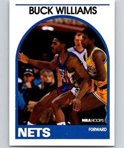 1989-90 hoops basketball #145 buck williams sp short print new jersey nets official nba trading card