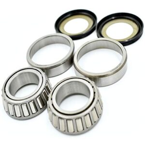 hd switch steering drag neck stem post bearing, race & seal kit replaces harley davidson oem 48300-60, 48315-60