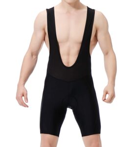 o·hfs men's cycling bib shorts 3d padded bike shorts –value and comfort (black, xl)