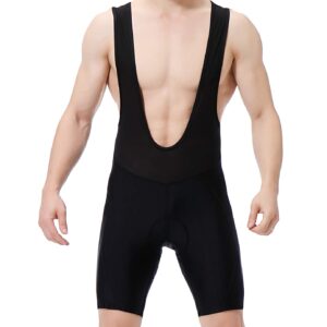 O·HFS Men's Cycling Bib Shorts 3D Padded Bike Shorts –Value and Comfort (Black, XL)