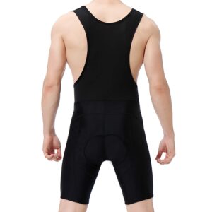 O·HFS Men's Cycling Bib Shorts 3D Padded Bike Shorts –Value and Comfort (Black, XL)