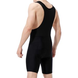 O·HFS Men's Cycling Bib Shorts 3D Padded Bike Shorts –Value and Comfort (Black, XL)