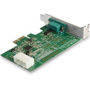 StarTech.com 1-port PCI Express RS232 Serial Adapter Card - PCIe RS232 Serial Host Controller Card - PCIe to Serial DB9 - 16950 UART - Low Profile Expansion Card - Windows & Linux (PEX1S953LP)