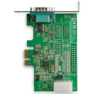 StarTech.com 1-port PCI Express RS232 Serial Adapter Card - PCIe RS232 Serial Host Controller Card - PCIe to Serial DB9 - 16950 UART - Low Profile Expansion Card - Windows & Linux (PEX1S953LP)