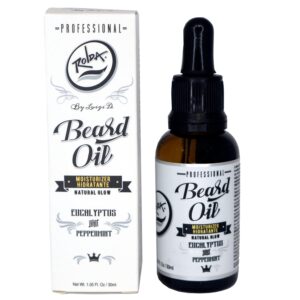 rolda beard oil with eucalyptus and peppermint 1.01oz