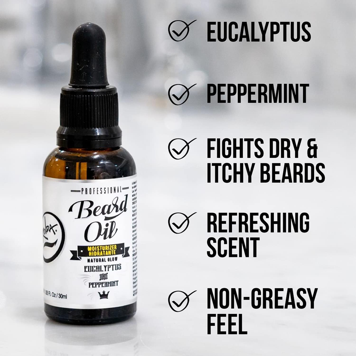 Rolda Beard Oil With Eucalyptus And Peppermint 1.01oz