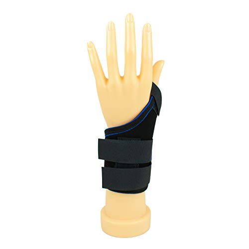 Thermo-Form Thumb Splint with Thermoplastic Insert for Custom Fit & Proper Thumb Positioning, Perfect for Thumb Arthritis, MCP Joint Injuries, Tendonitis and Fractures, Left, X-Small, 6" Mid Length