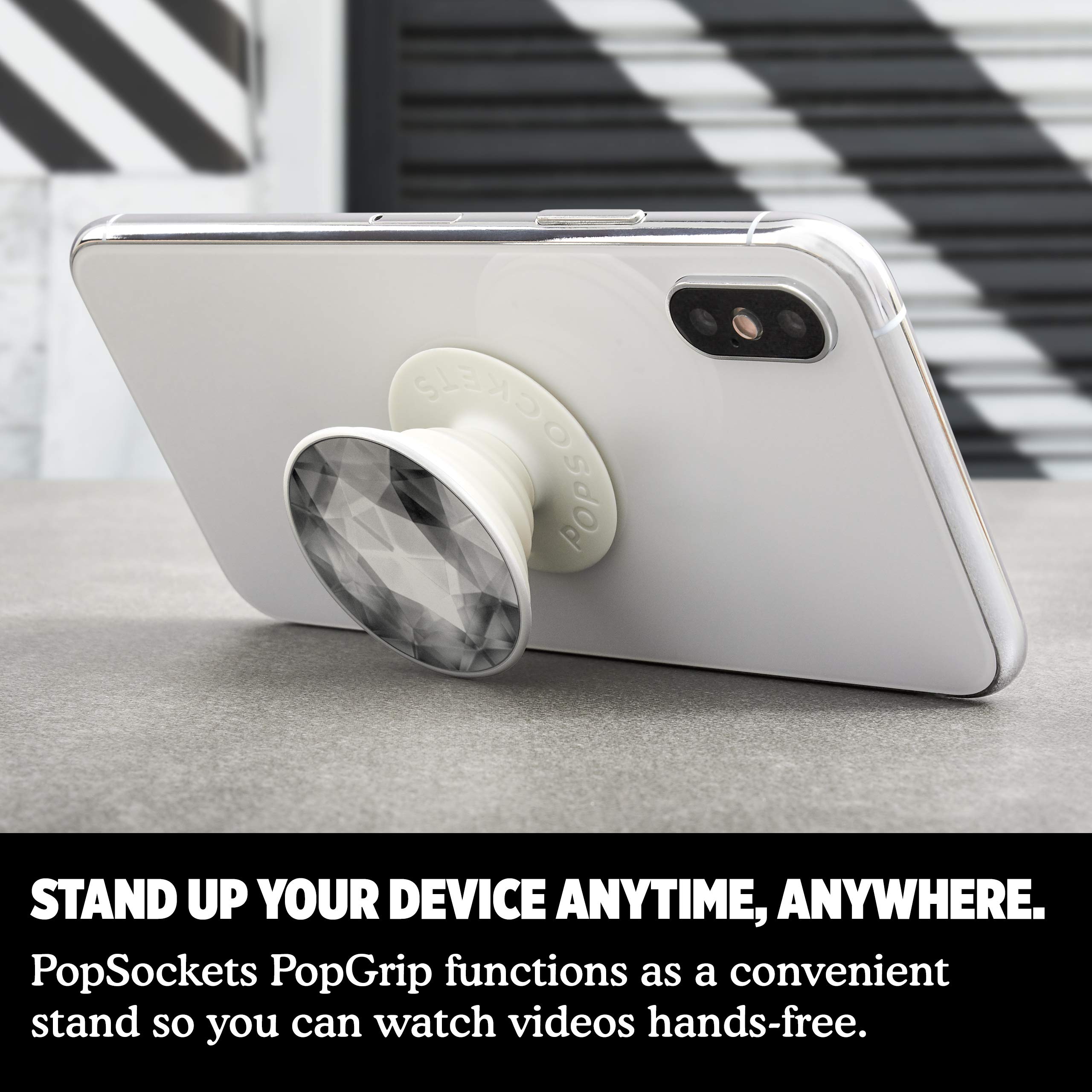 PopSockets Phone Grip with Expanding Kickstand, Deco PopGrip - Crystal Orchid