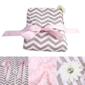 Carseat Canopy Nursing Cover Up with Opening Newborn Baby Girls Soft Safety Car Canopy Seat Nursing Cover Multi-use Blanket