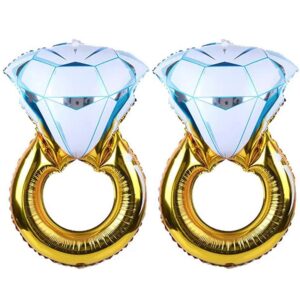 tellpet bachelorette party decorations engagement party decorations, diamond ring balloon, 2 pieces