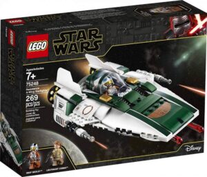 lego star wars: the rise of skywalker resistance a wing starfighter 75248 advanced collectible starship model building kit (269 pieces)