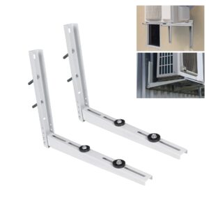 lbg products universal outdoor wall mounting bracket for 9000-18000 btu ductless mini split air conditioner condenser unit,heat pump systems, support up to 280lbs