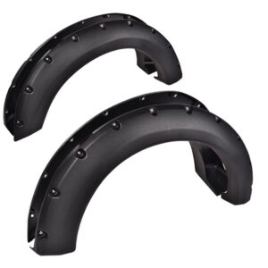 cheda fender flares, compatible with 2004-2008 ford f150 / 2007-2008 lincoln mark lt styleside, textured black, fo1241232 fo1240231 fo1241231 fo1240232