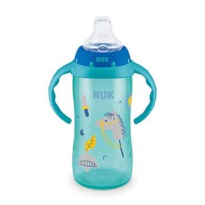 NUK 10 Ounce Jungle Large Learner Cup With Handles, 2 Pack, Boy (Colors may vary)