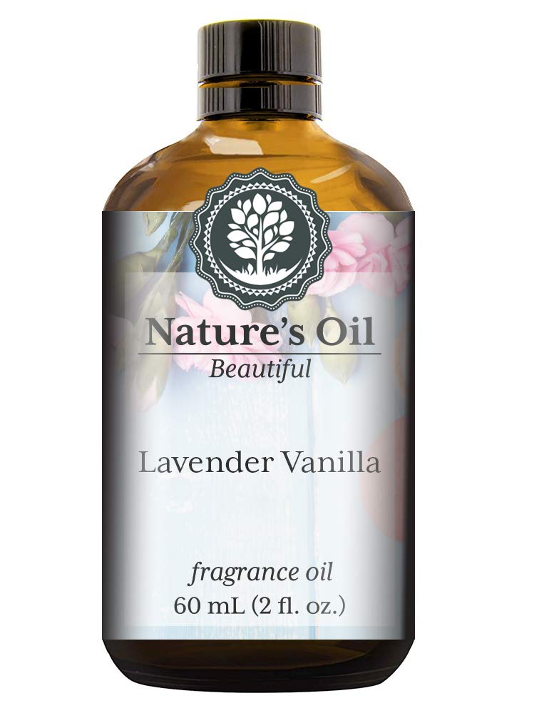 Lavender Vanilla Fragrance Oil (60ml) for Perfume, Diffusers, Soap Making, Candles, Lotion, Home Scents, Linen Spray, Bath Bombs, Slime