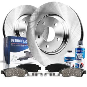 detroit axle - rear brake kit for 05-11 ford mustang replacement 2005 2006 2007 2008 2009 2010 2011 disc brake rotors ceramic brakes pads