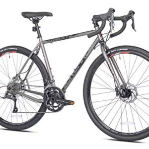 Giordano Trieste Gravel Bike, 700c Small, Gray