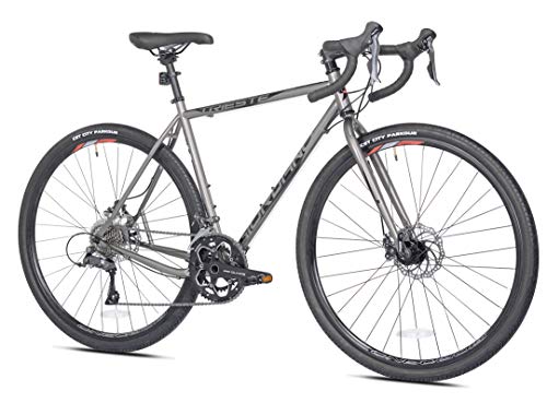 Giordano Trieste Gravel Bike, 700c Small, Gray