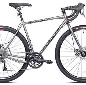 Giordano Trieste Gravel Bike, 700c Small, Gray