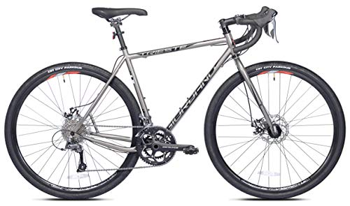 Giordano Trieste Gravel Bike, 700c Small, Gray