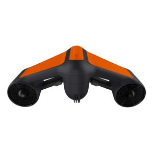 g geneinno underwater scooter dual propellers with 2-speed compatible with gopro orange