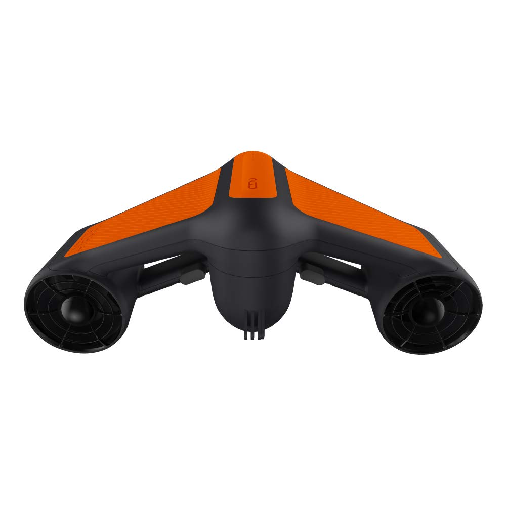 G GENEINNO Underwater Scooter Dual Propellers with 2-Speed Compatible with GoPro Orange