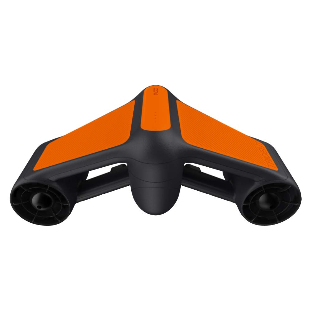 G GENEINNO Underwater Scooter Dual Propellers with 2-Speed Compatible with GoPro Orange