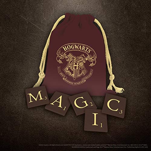 Scrabble World of Harry Potter Board Game | Official Scrabble Game Featuring Wizarding World Twist | Custom Harry Potter Game of Scrabble | Scrabble Tiles & Scrabble Board | Scrabble Word Game