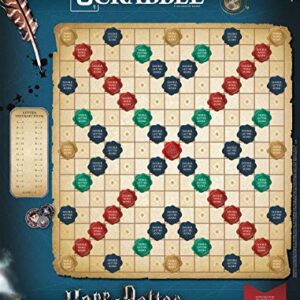 Scrabble World of Harry Potter Board Game | Official Scrabble Game Featuring Wizarding World Twist | Custom Harry Potter Game of Scrabble | Scrabble Tiles & Scrabble Board | Scrabble Word Game