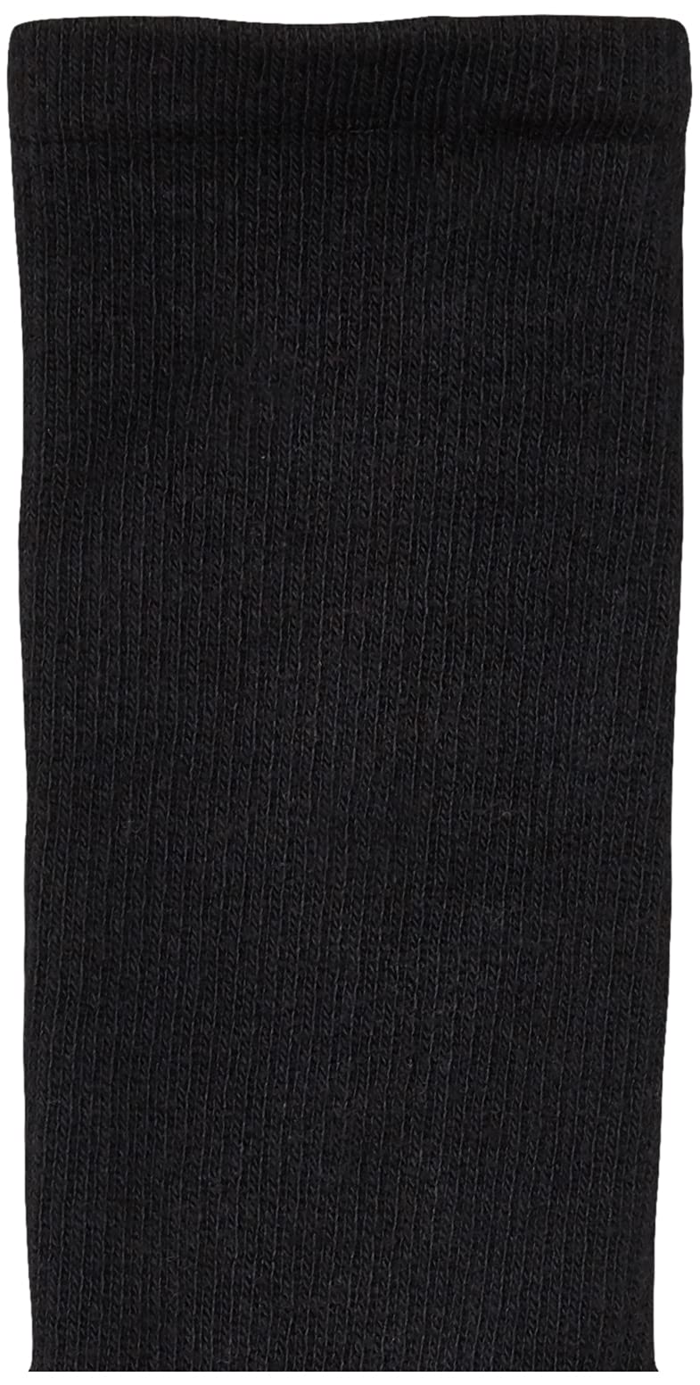 Big and Tall Crew Socks (AC18P) Black, 12-14