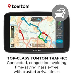 TomTom Go Comfort 5 Inch GPS Navigation Device with Updates via Wi-Fi, Real Time Traffic, Free Maps of North America, Smart Routing, Destination Prediction and Road Trips