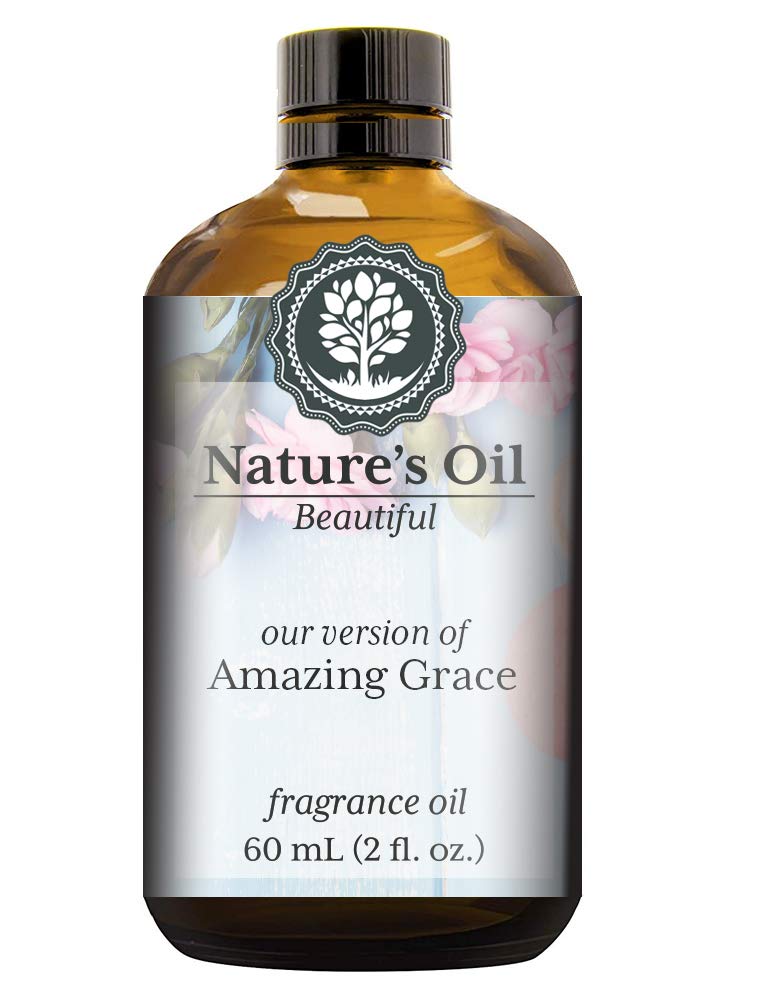 Amazing Grace Fragrance Oil (60ml) for Perfume, Diffusers, Soap Making, Candles, Lotion, Home Scents, Linen Spray, Bath Bombs, Slime