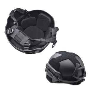 JFFCESTORE Skull Full Mask and Tactical MICH 2000 Style ACH Helmet Combined for Airsoft Paintball CS Game (Mich +Mask)