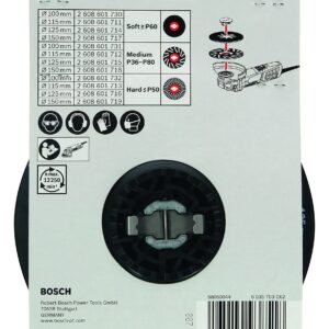 Bosch X-LOCK 2608601715 Rubber Pad (4.9 inches (125 mm) Diameter, Midam)