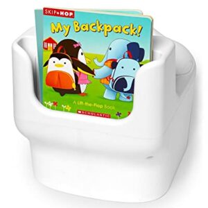 Skip Hop Potty Training Toilet with Easy Clean Coating & Baby Wipes Holder, White