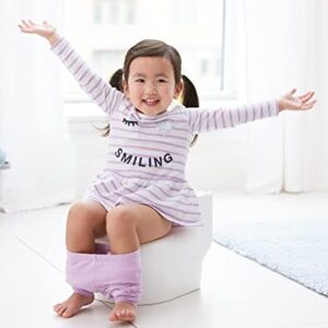 Skip Hop Potty Training Toilet with Easy Clean Coating & Baby Wipes Holder, White