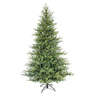 puleo international 7.5 foot ft pre alberta spruce artificial christmas tree with sure-lit pole