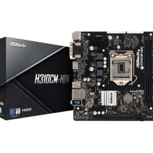 ASRock H310CM-HDV LGA1151/ Intel H310/ DDR4/ SATA3&USB3.1/ A&GbE/MicroATX Motherboard