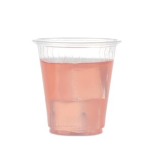 PARTY BARGAINS Clear Plastic Cups, 3 oz, 100 Pack Disposable Drinking Glasses, Juice, Iced Coffee, Cold Drinks, Soda, Water Cups