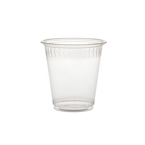 PARTY BARGAINS Clear Plastic Cups, 3 oz, 100 Pack Disposable Drinking Glasses, Juice, Iced Coffee, Cold Drinks, Soda, Water Cups