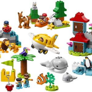 LEGO DUPLO Town World Animals 10907 Exclusive Building Bricks (121 Pieces)