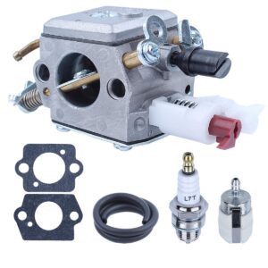 adefol carburetor kit for husqvarna 340 345 350 353 chainsaw for jonsered cs2141 cs2145 cs2147 cs2150 cs2152 replaces zama c3-el18