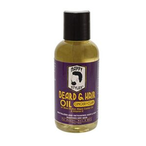 nappy styles beard oil - ginger & clay 4oz