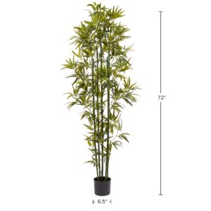 Pure Garden Artificial Tree, 72", Green Trunk