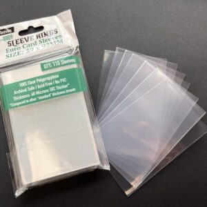 Sleeve Kings Euro Card Sleeves (59x92mm) - 110 Pack, 60 Microns