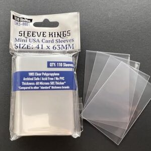 Sleeve Kings Mini USA Card Sleeves (41x63mm) - 110 Pack, 60 Microns